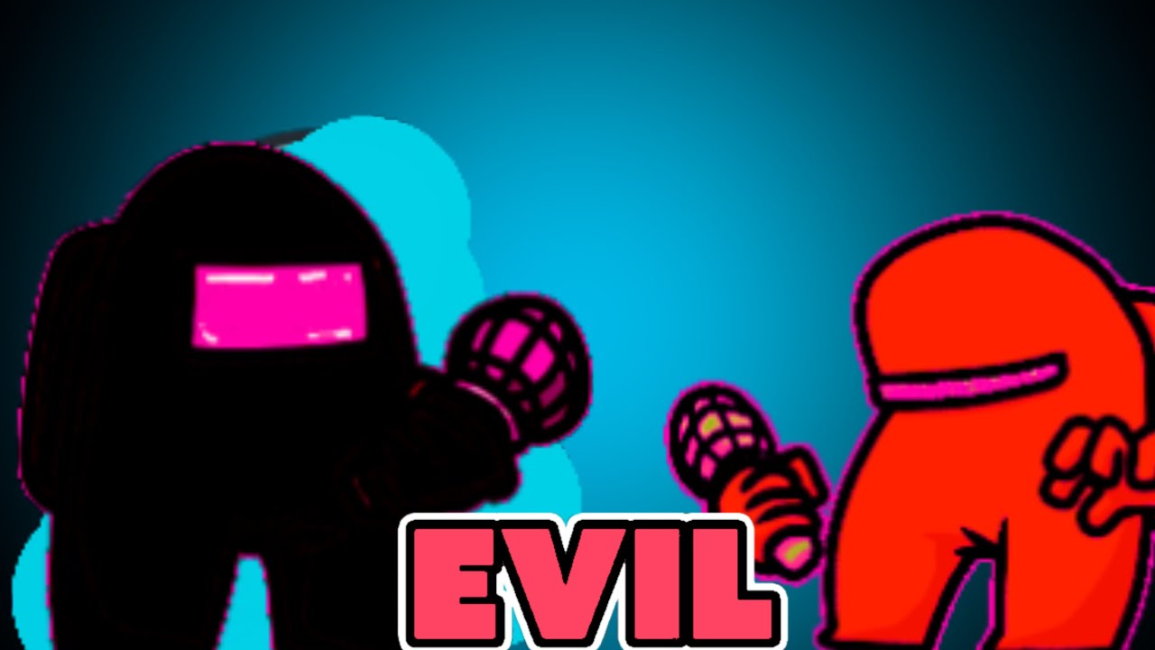 Friday night funkin mod red Crewmate Vs Corrupted red Crewmate EVIL V1 - YouTube