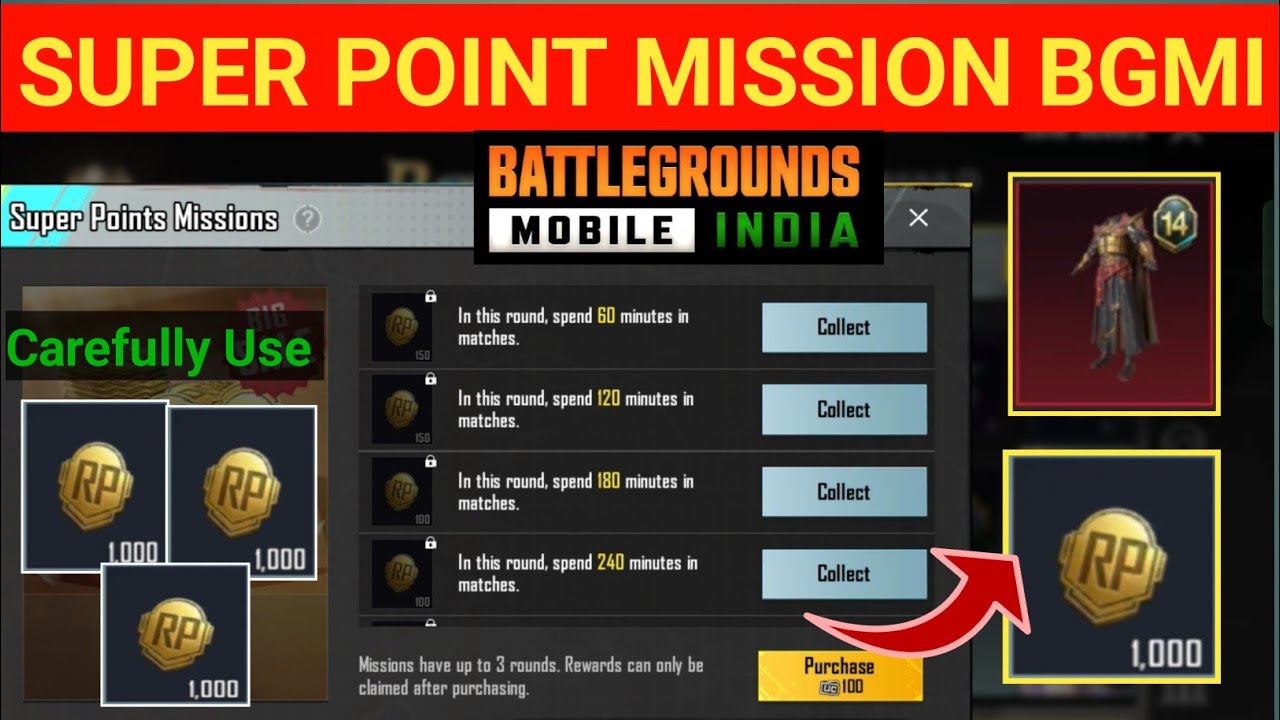 super points missions / SUPER POINT MISSION BGMI EVENT EXPLAINED - YouTube