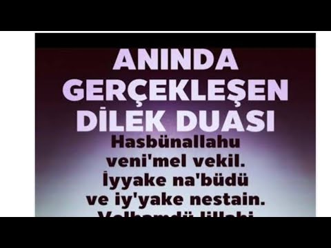 Gerçekleşen Dilek Duası