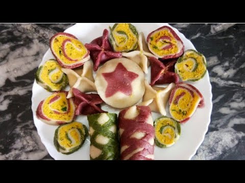 Fara recipe | Colourful fara | creative healthy recipe | evening snacks ...