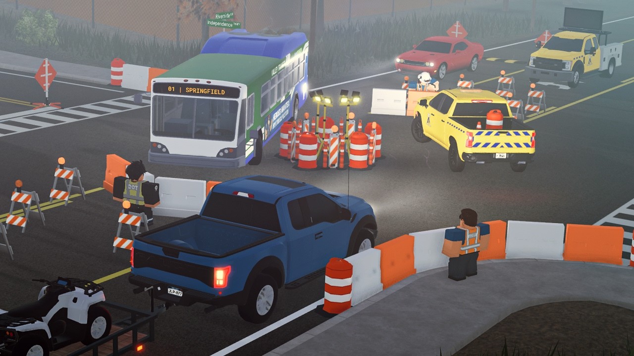 We made a ROUNDABOUT inside ERLC - YouTube