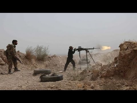 Combat Footage of Zainabyoon, Heavy clashes between zainabyoon & Isis in syria(  لوا زینبیون   )