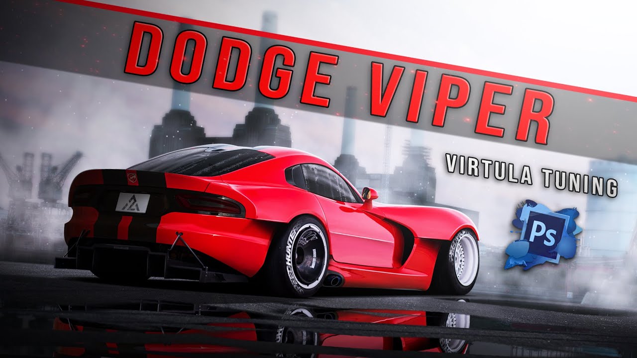 Dodge-Viper Virtual Tuning Photoshop - YouTube