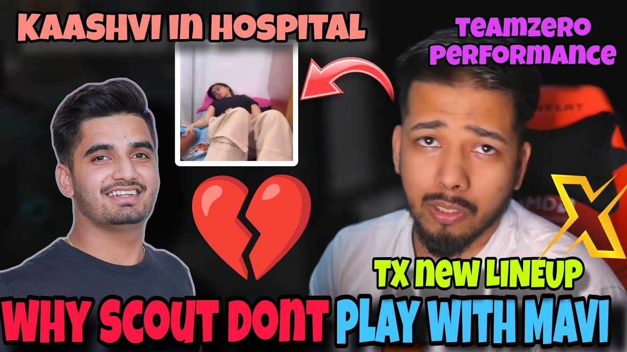Scout and kaashvi ♥️ Why scout dont play with Mavi 😲Scout on Tx new lineup |Teamzero performance ...