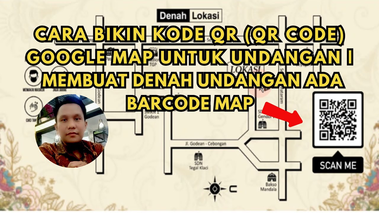 CARA Bikin Kode QR QR Code Google Map untuk Undangan | Membuat Denah ...