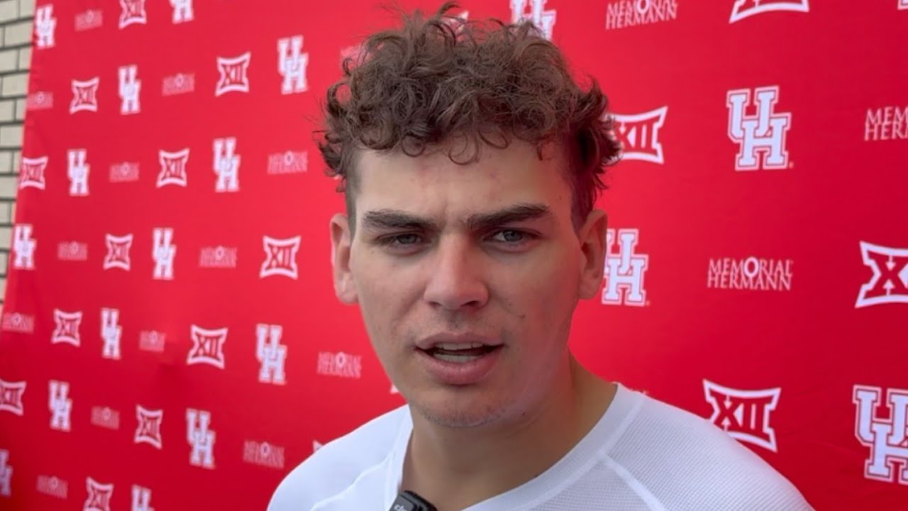 Conner Weigman - 1st day of UH Spring Football - YouTube