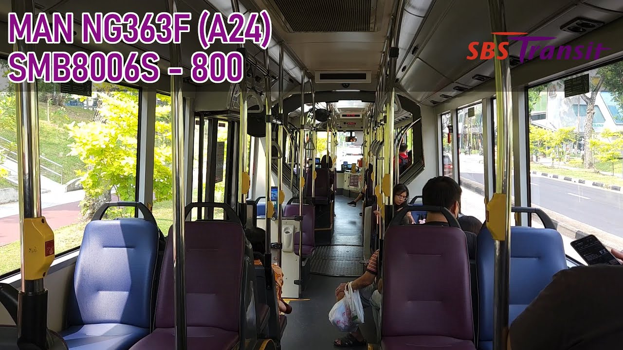 SBS Transit MAN NG363F (A24) [Gemilang] - SMB8006S on 800 - YouTube