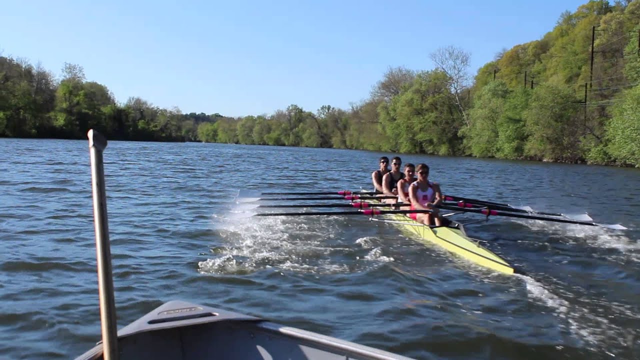 Sculling start in a quad - YouTube