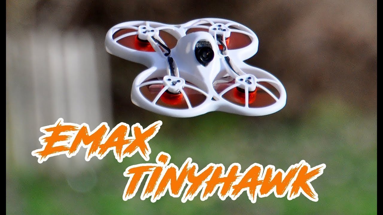 Emax Tinyhawk Indoor FPV Racing Drone BNF RTF F4 4in1 3A 15000KV 37CH 25mW 600TVL VTX 1S - YouTube
