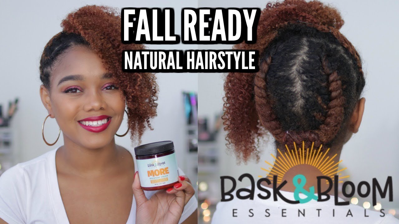 Fall Ready Natural Hairstyle | BASK & BLOOM ESSENTIALS - YouTube