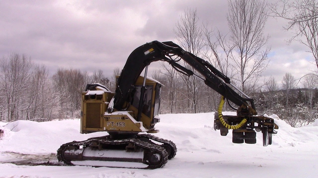 2004 Fabtek 153 Harvester/Processor - YouTube