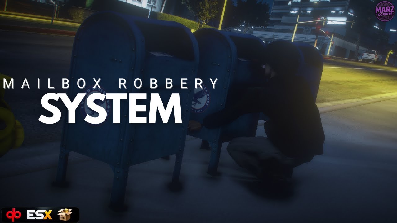 [ESX & QB-Core] FIVEM MAILBOX ROBBERY SCRIPT | Marz Scripts - YouTube