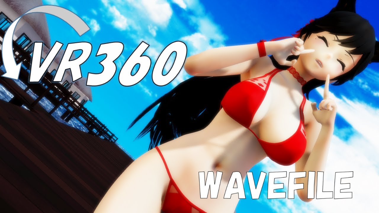 【Ray-MMD VR 水着】WAVEFILE【SPS式愛宕】【3D 360】 - YouTube
