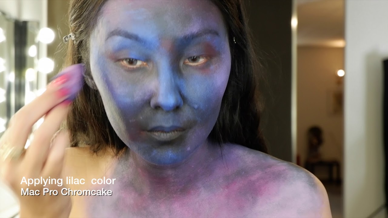 Milky Way GALAXY MAKEUP tutorial for NyxFaceAwards/Trucco Galaxy - YouTube