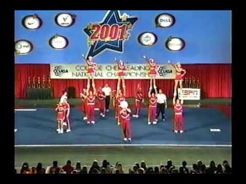 Ball State University - Cheerleading 2001 - YouTube