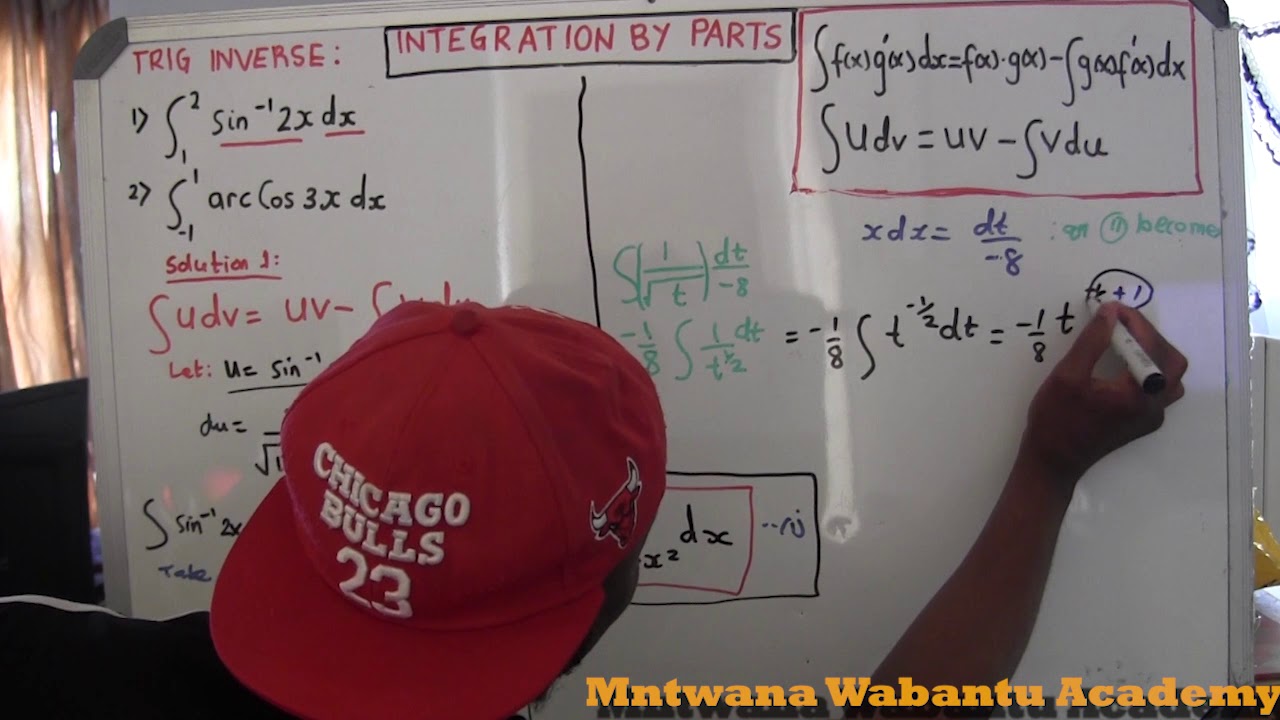 Integration By Parts , Trig Inverse , Substitution-Examples-2: arcsin2x ...