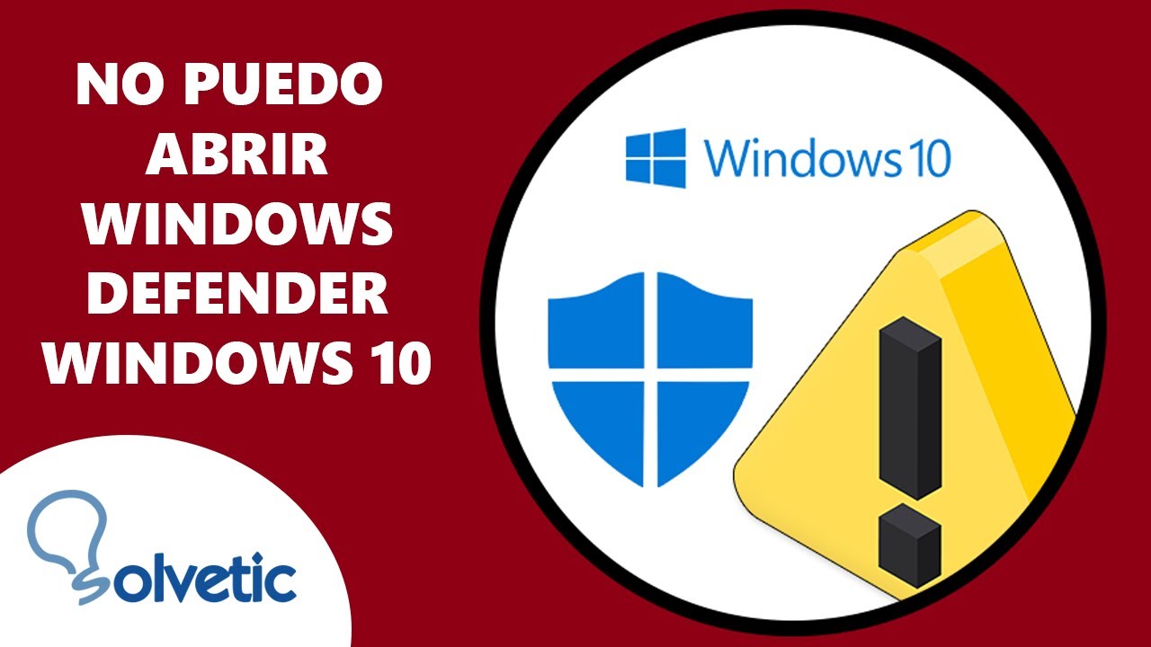 No Puedo Abrir Windows Defender en Windows 10 ️ SOLUCION - YouTube