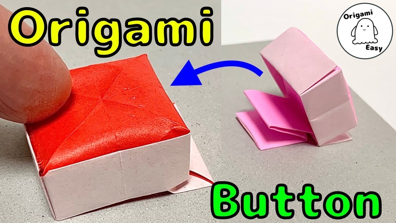 Origami Easy [Button] How to make - YouTube