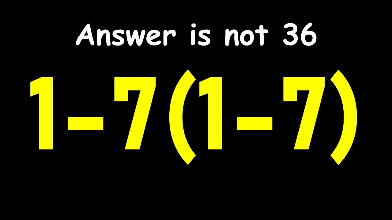 This Math Problem Tricks Everyone! - YouTube