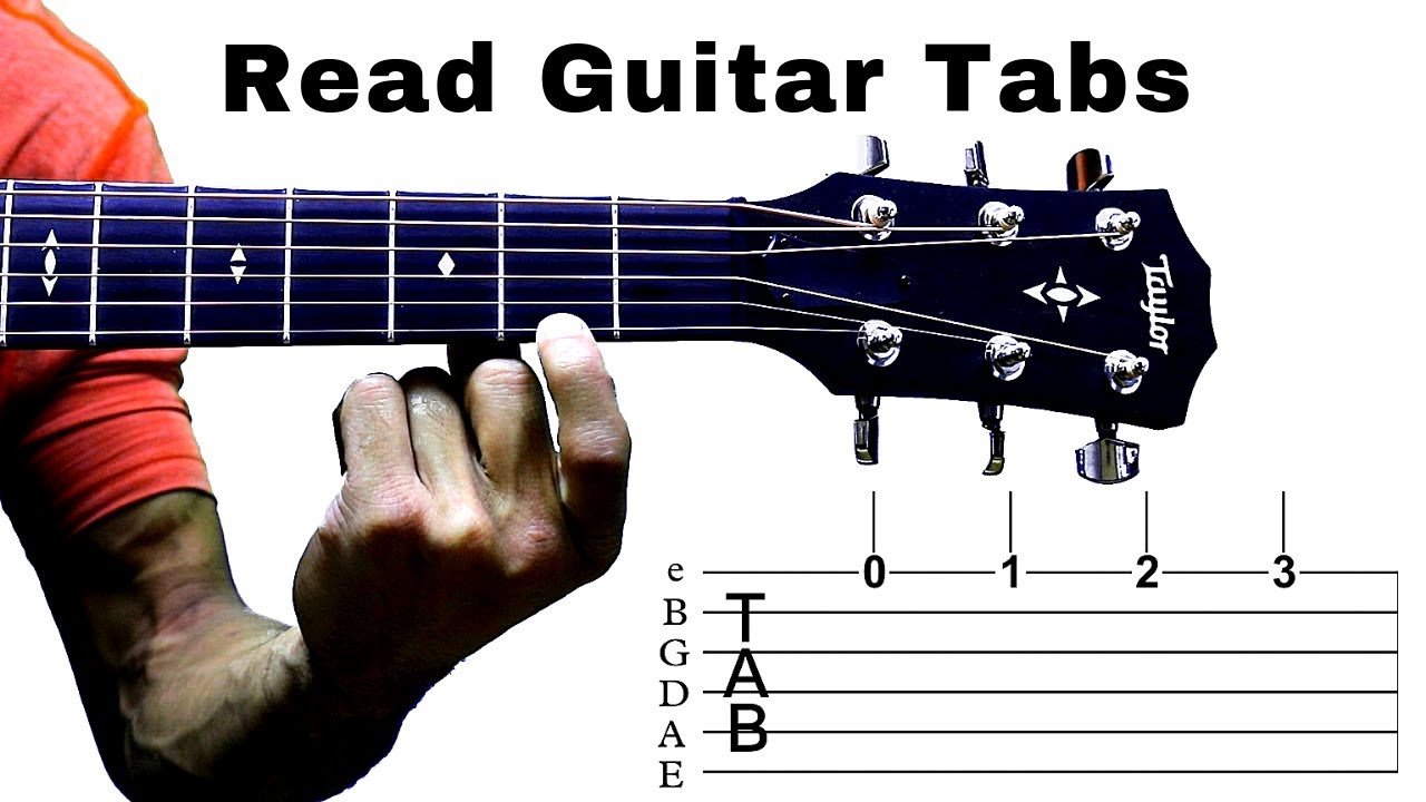 How to play tabs on an acoustic guitar - YouTube