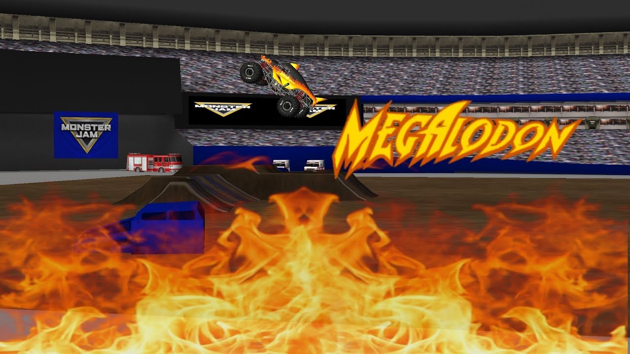 ROR Monster Jam Fire Megalodon 2019 Showcase - YouTube