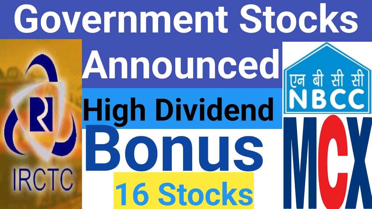 Top 16 government stocks announced high dividend, bonus share | August ...