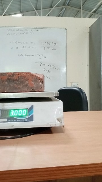 water absorption test of brick - YouTube