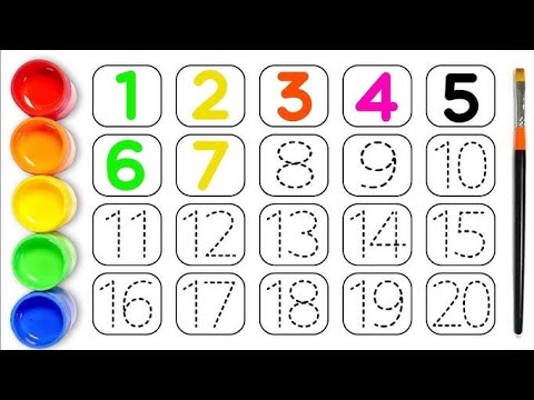 123456789 number drawing // Number counting // @AritriArts - YouTube