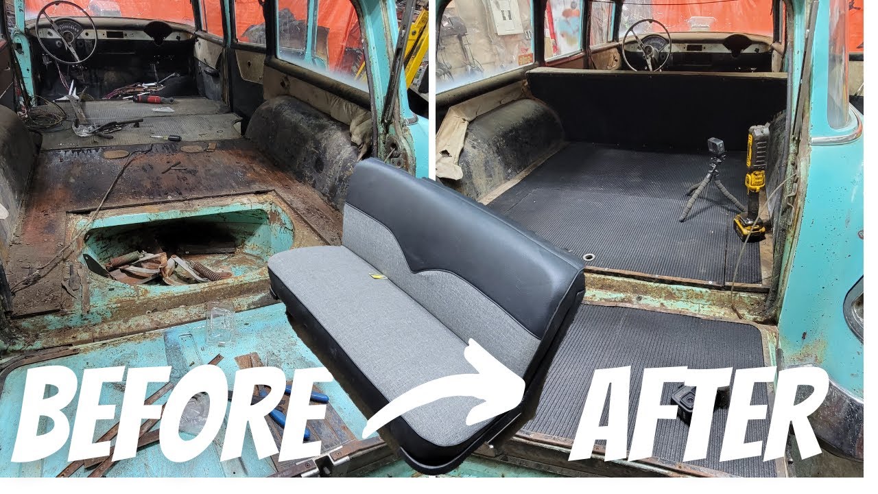 Fresh Interior And A Re-Upholstered Seat - 1956 Chevy Gasser Wagon Fit ...