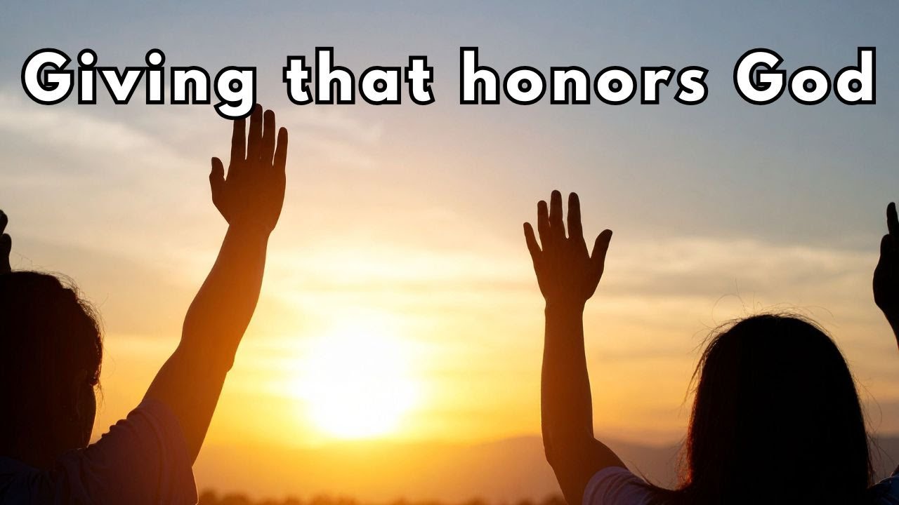 Giving that honors God | Aaron Tsang - YouTube