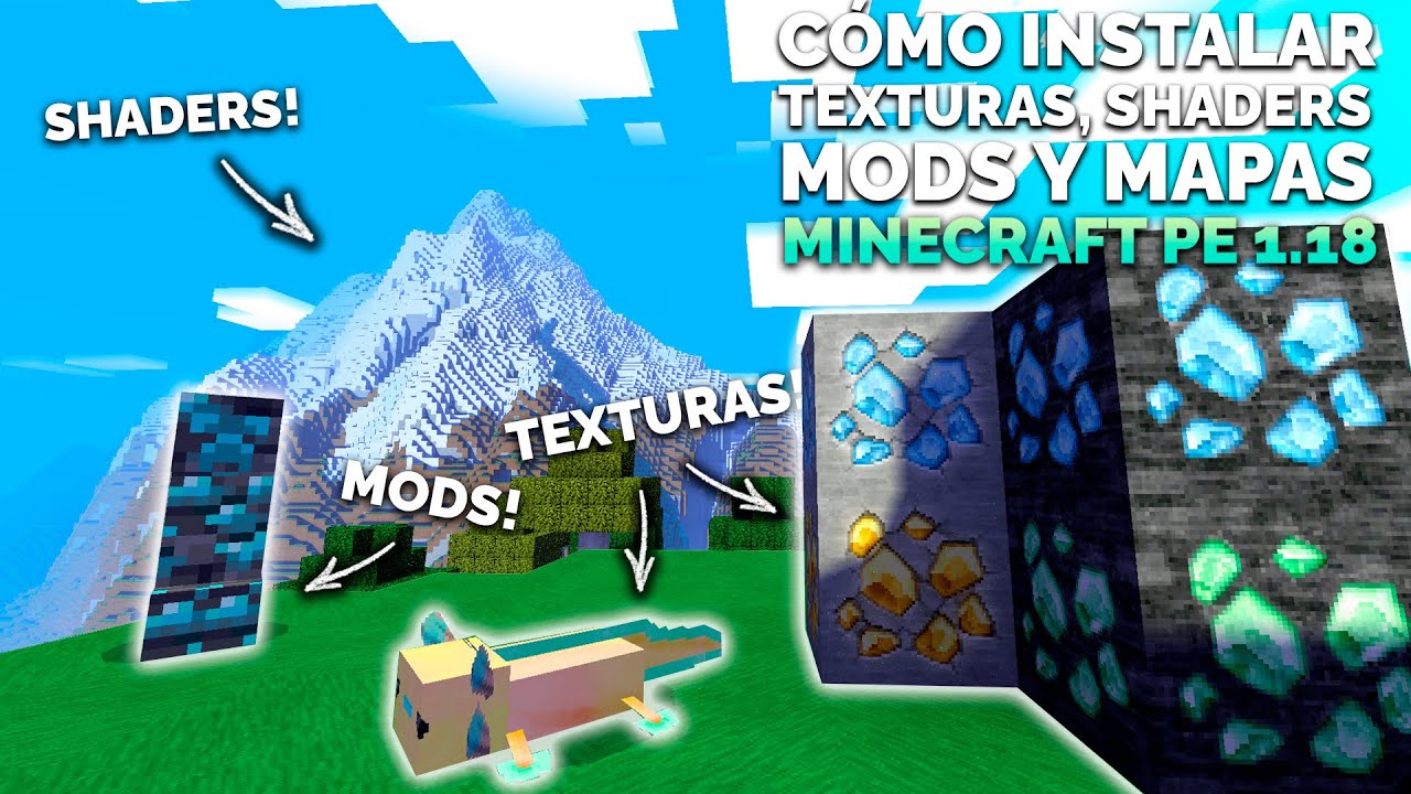 Descargar e Instalar Mods, Texturas, Shaders y Mapas en Minecraft PE 1.19 | Minecraft para ...