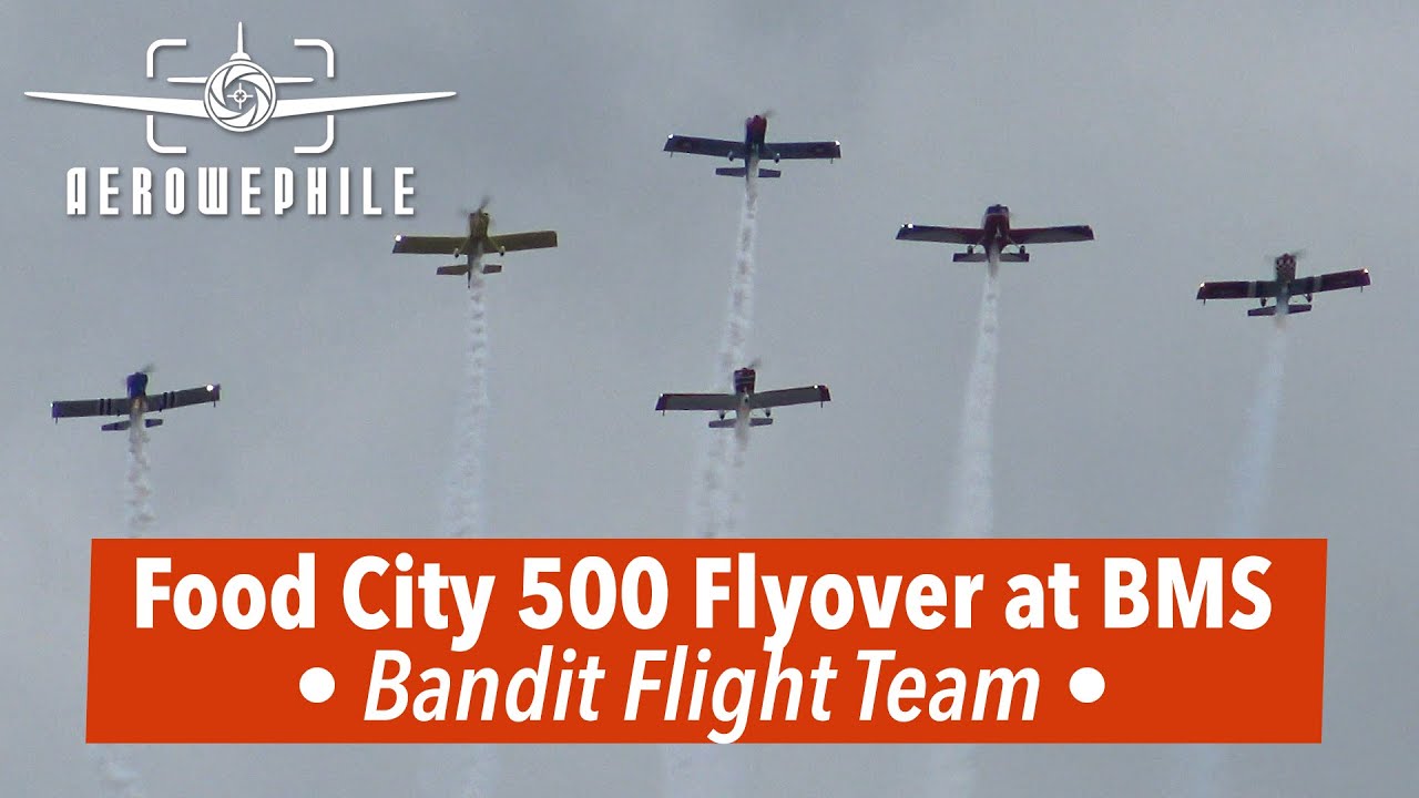 Food City 500 Flyover - Bandit Flight Team - Bristol Motor Speedway ...