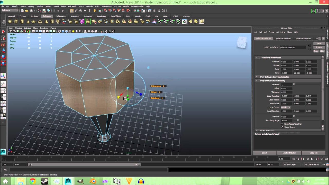 Maya, building a sword - YouTube
