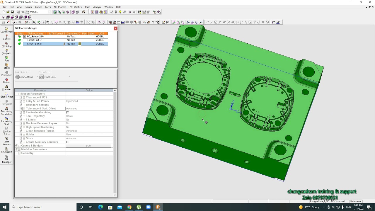 Cimatron Mill Roughing Part 1 - YouTube