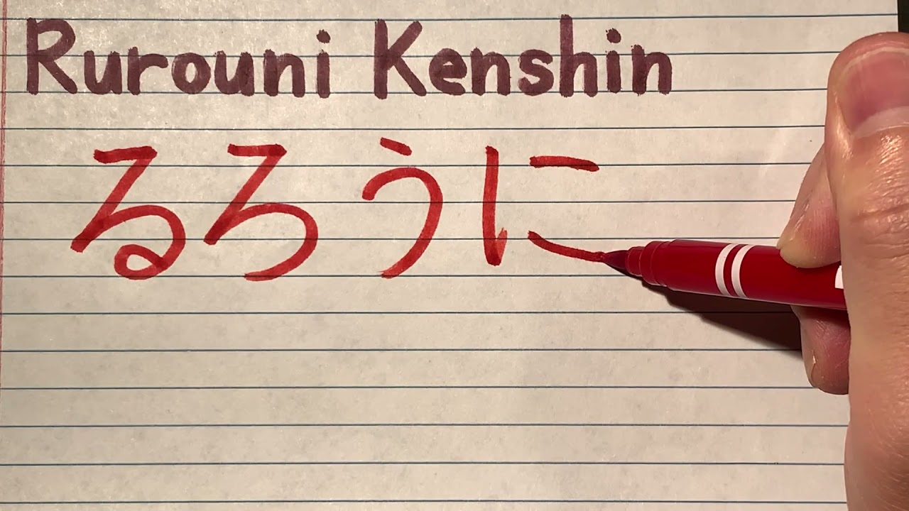 Rurouni Kenshin - How to write Japanese Anime Title in Japanese writing ...