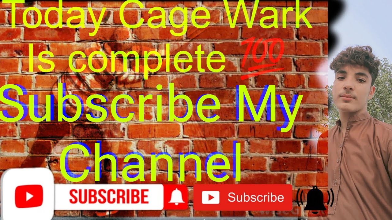 Today Cage Wark is complete 💯 . plz support my channel 🥰.Bk youtube1 🥰 ...
