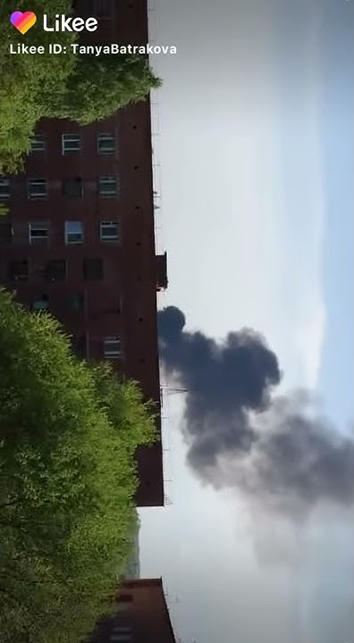 Пожар в Кемерово ул. Тухачевского - YouTube