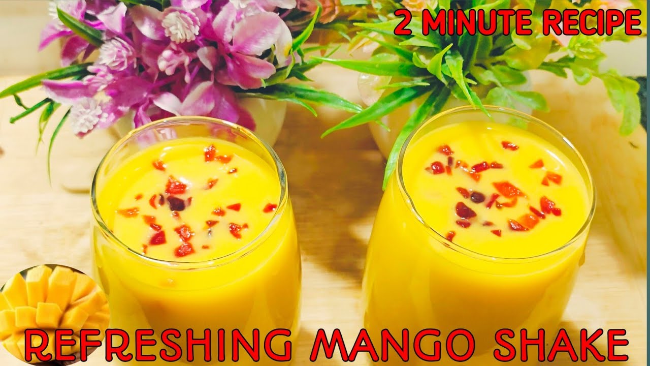 Mango shake recipe | Summer drink | mango recipe | mango smoothie | How ...
