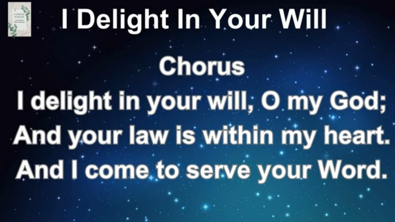 I Delight in Your Will Lyrics - Song by Joseph Mathias - YouTube