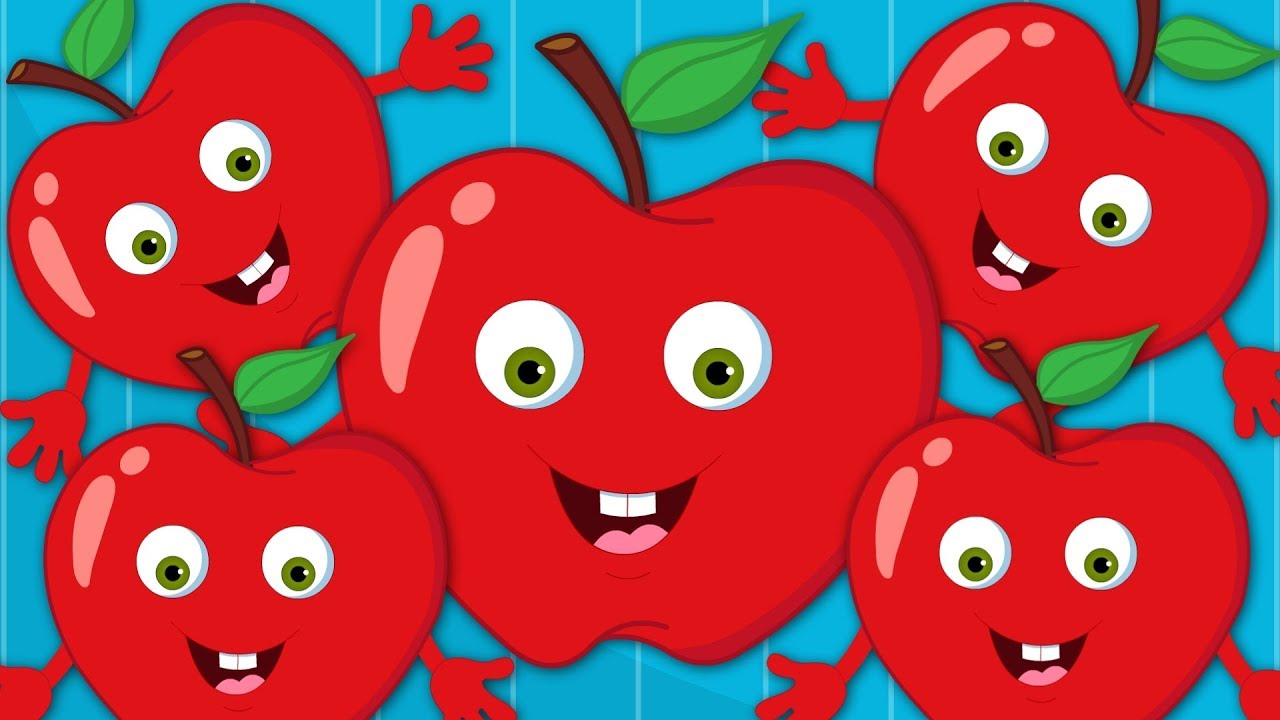 Five Red Apples