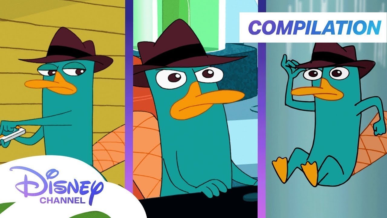 Best Perry/Agent P Secret Lair Entrances Compilation! | Phineas and Ferb | Disney Channel - YouTube