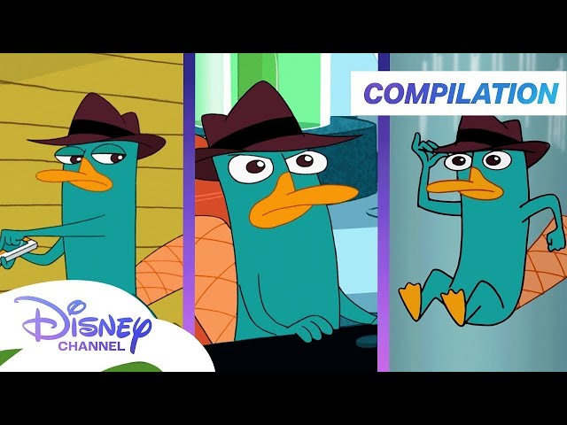 Perry/Agent P's Best Secret Lair Entrances Compilation! 😎 | Phineas and ...