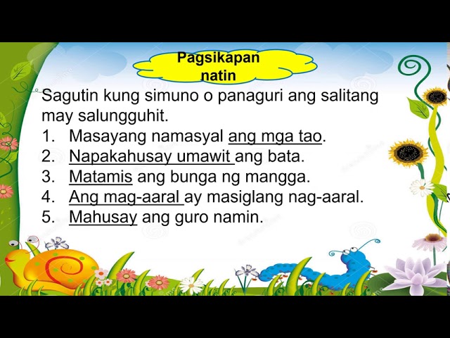 What Is Simuno At Panaguri In English