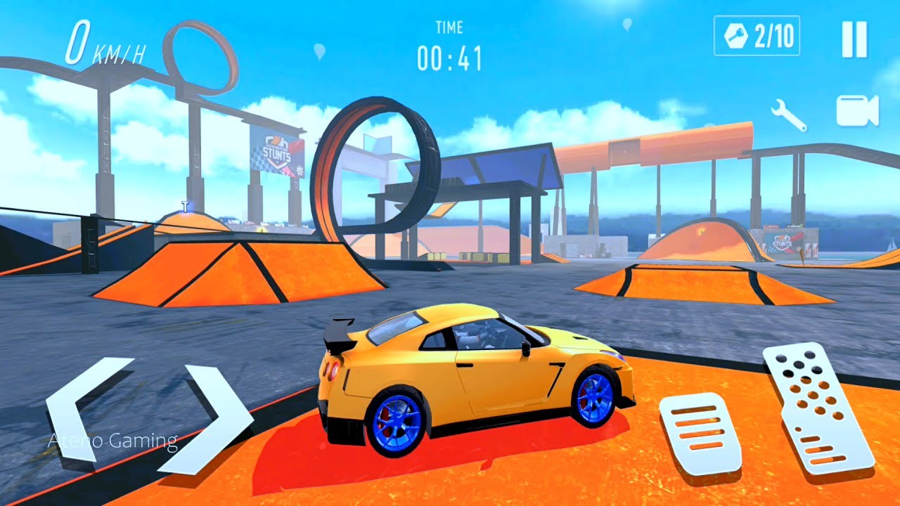 Nissan Skyline GTR R35 Gameplay - Best Car Game | Car Stunt Races: Mega ...