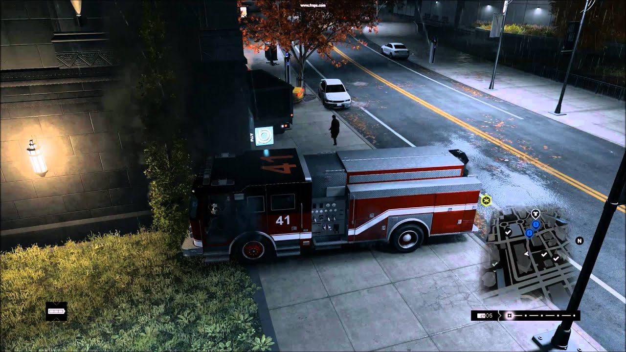 Watch dogs PC fire truck gameplay - YouTube