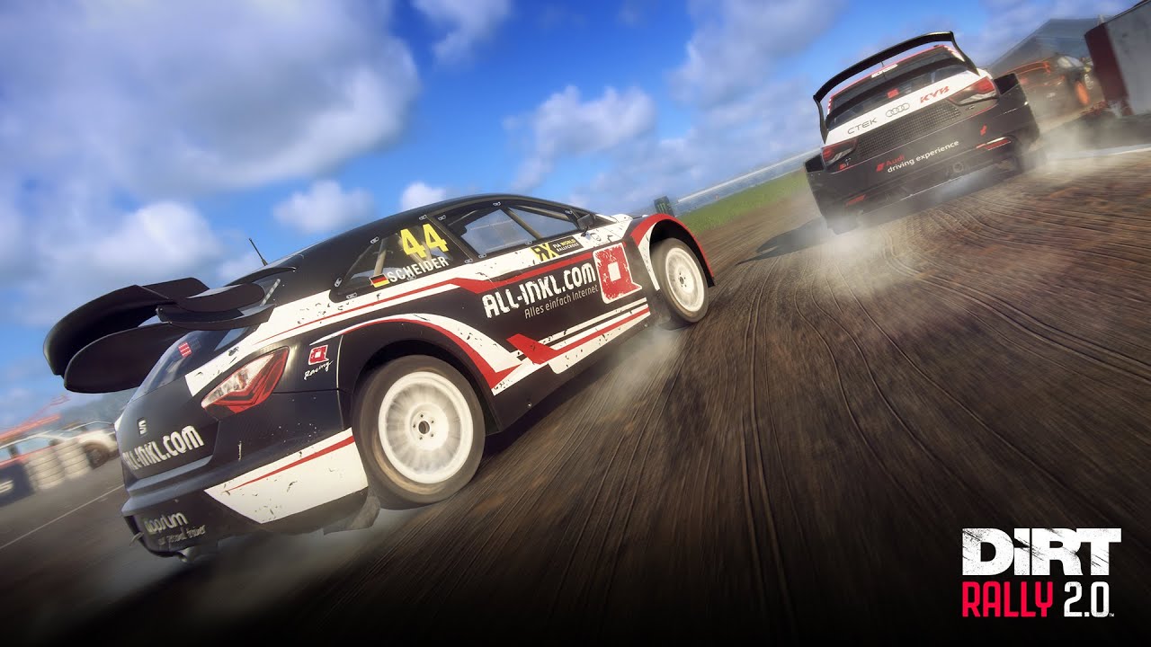 Spiller dirt rally 2.0 Ratt og pedaler cam - YouTube