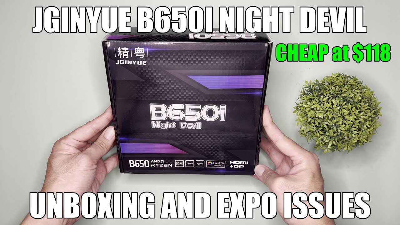 JGINYUE B650I Night Devil Unboxing - YouTube