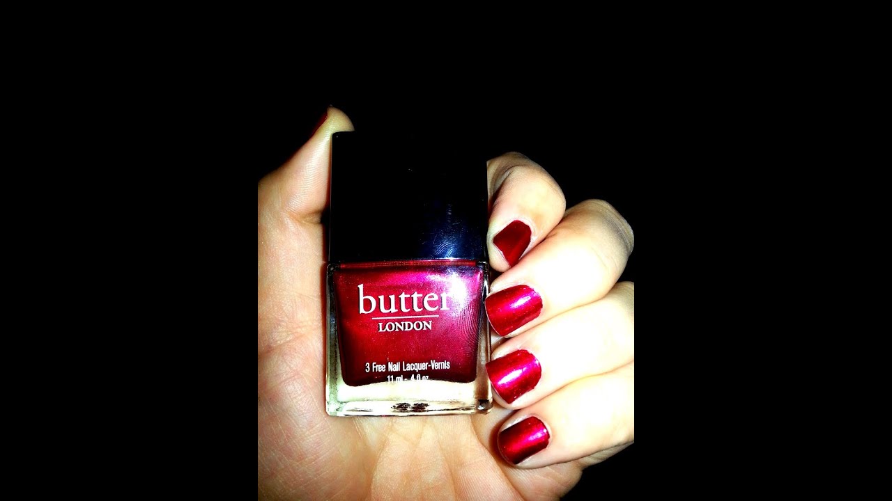 Perfect red Christmas nail polish - YouTube