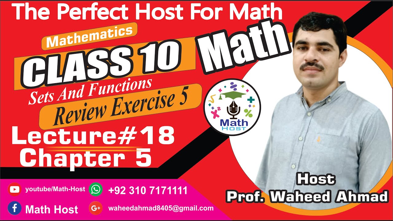 Review Exercise 5 class 10 math ||Class 10 math|| math host - YouTube