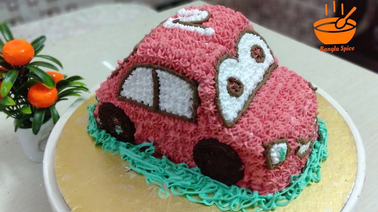 Car Cake || Chocolate Car Cake || Birthday Cake Bangla Spice - YouTube
